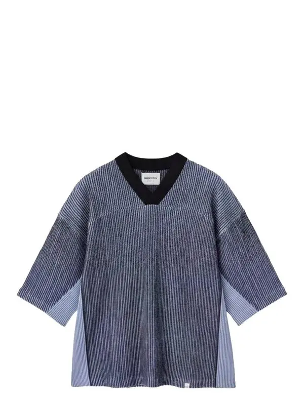 MAGIC STICK V-neck T-shirt - Blue
