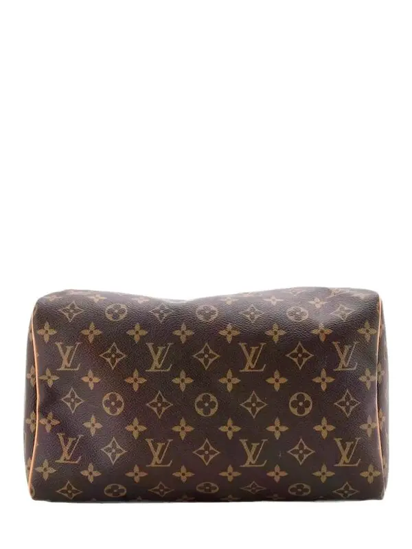 LOUIS VUITTON Speedy Handbag Monogram Canvas 30 Satchel - Brown