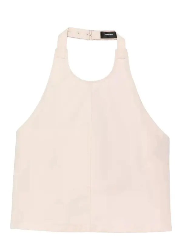 Wardrobe.NYC Halterneck Backless Top With Buckle-fastening Strap - Neutrals