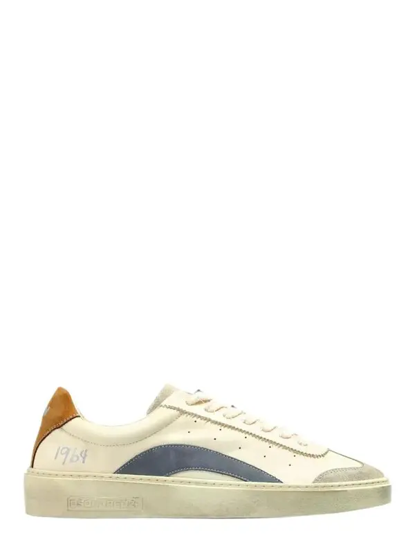 Dsquared2 Panelled Leather Sneakers - Neutrals