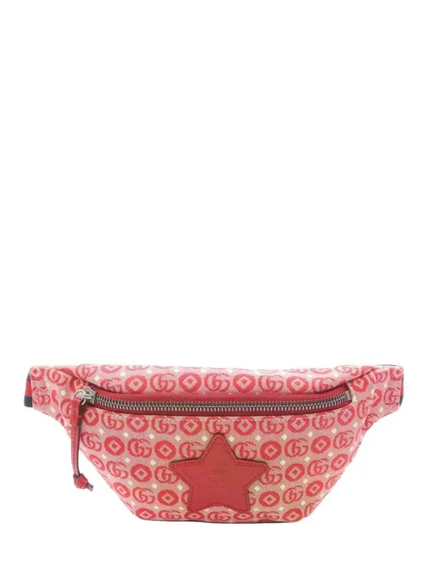 Gucci Gg Supreme Star Patch Belt Bag - Red