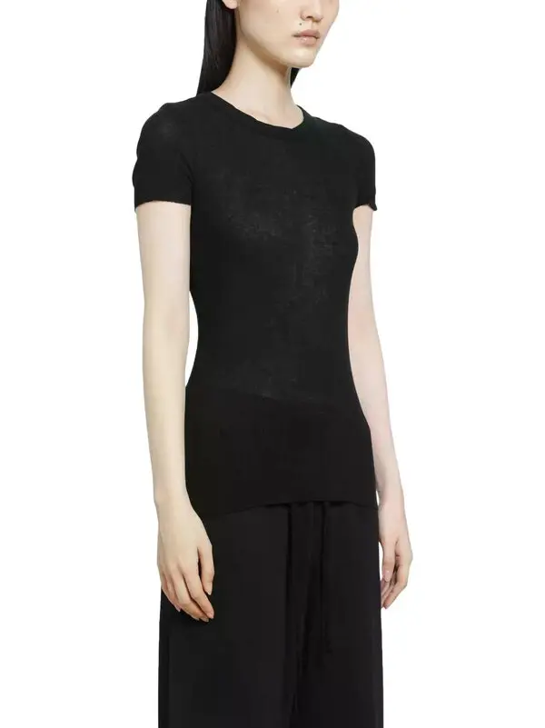 JAMES PERSE Cashmere Short-sleeve T-shirt - Black