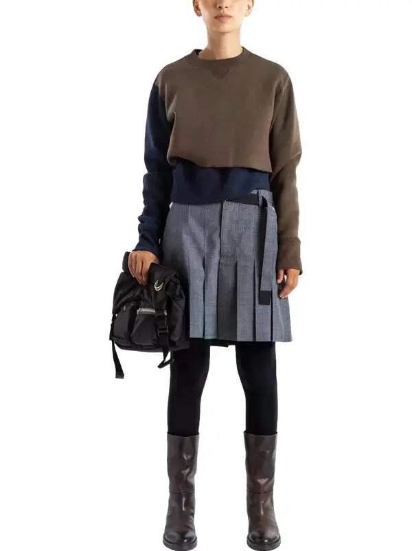 Sacai Layered Sweatshirt - Brown