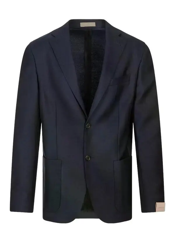 Corneliani Single-breasted Notch-lapel Blazer - Blue