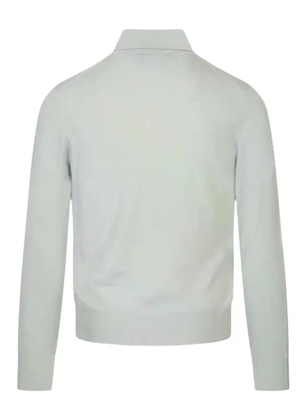 Canali Quarter-zip Knitted Sweater - Grey