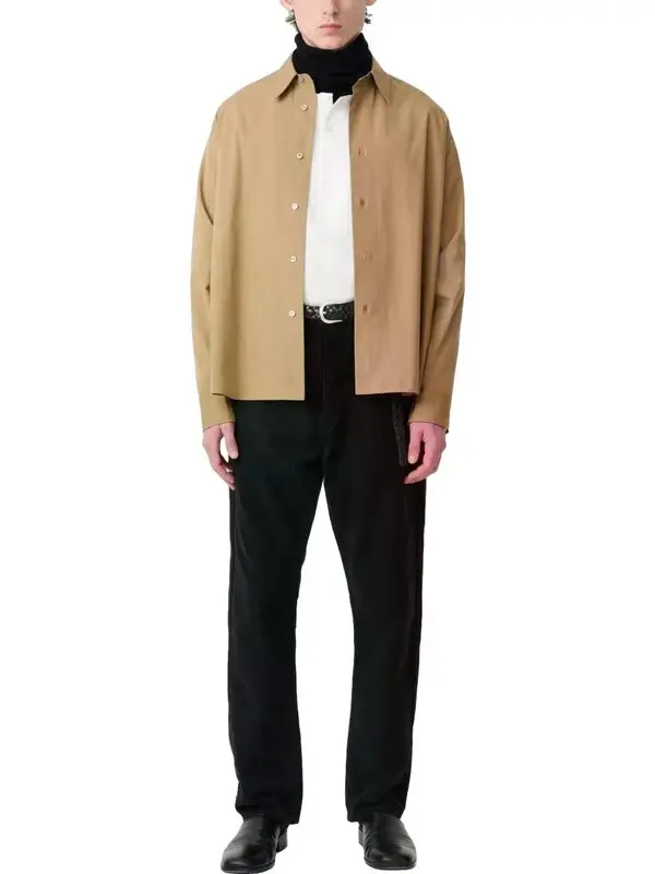 Studio Nicholson Hal Sanded Cotton Shirt - Neutrals
