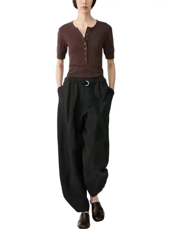Studio Nicholson Sorin Micro-rib T-shirt - Brown
