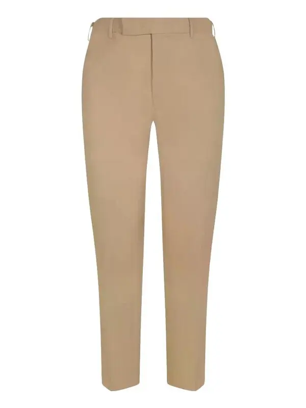 PT TORINO Tailored Trousers With Pressed Crease - Neutrals
