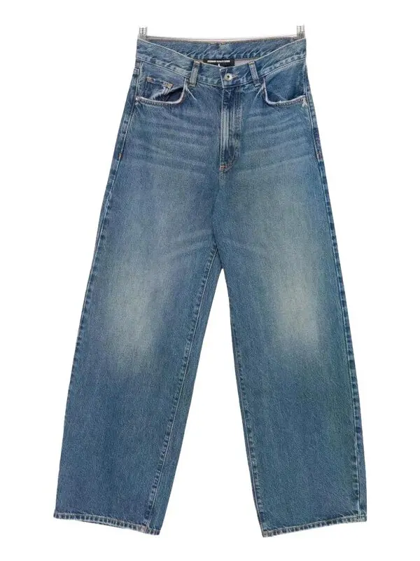 Patrizia Pepe Low-waisted Straight-leg Jeans - Blue