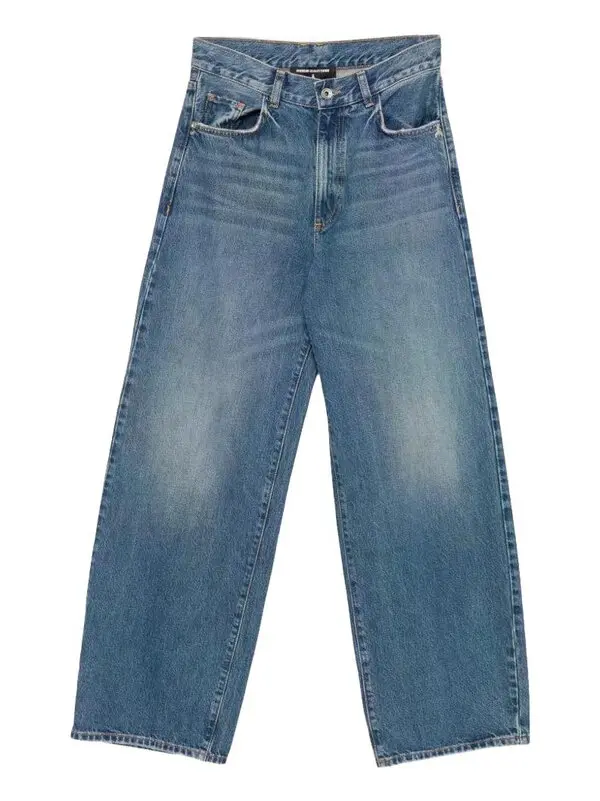Patrizia Pepe Low-waisted Straight-leg Jeans - Blue