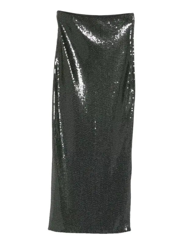 Patrizia Pepe Embellished Maxi Skirt - Green