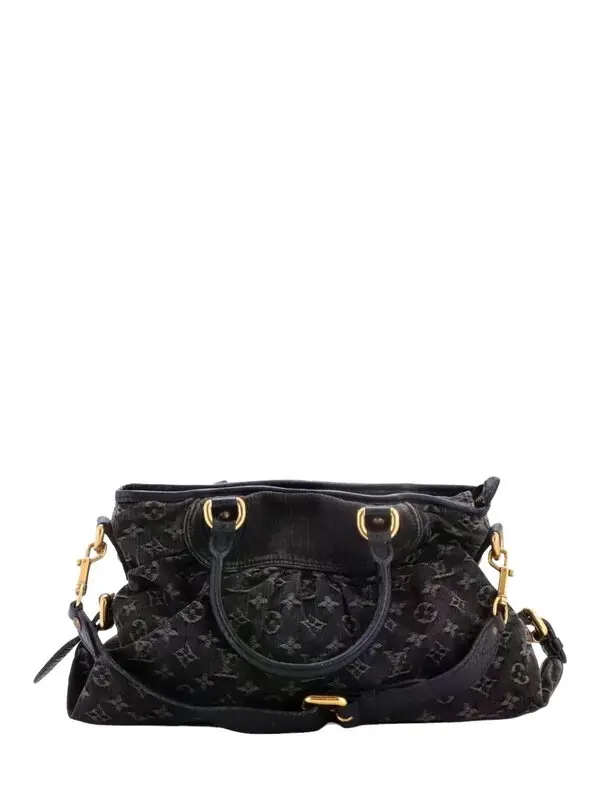 LOUIS VUITTON Monogram Denim Neo Cabby Mm Tote Bag - Black