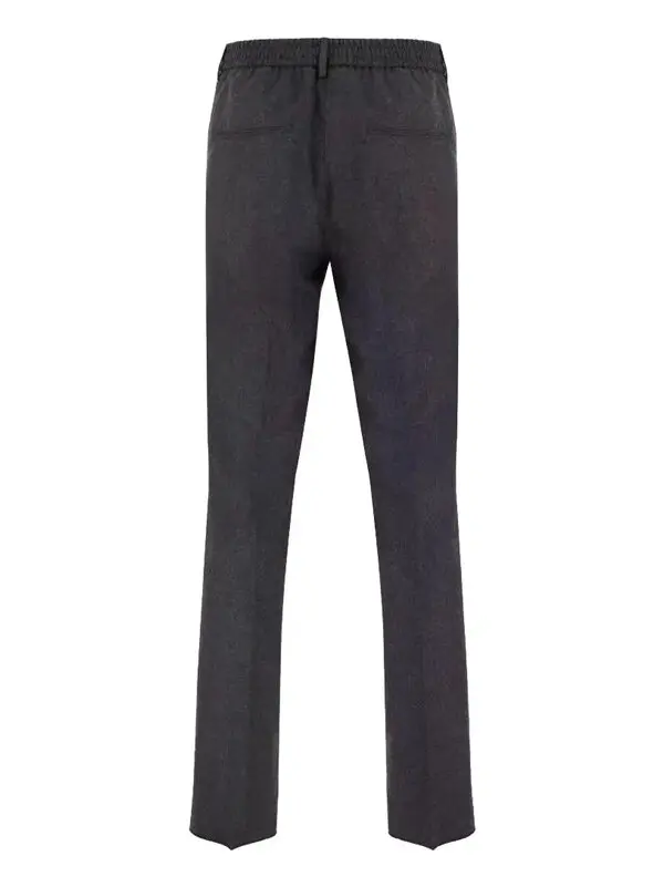 Tagliatore Drawstring Pleated Trousers - Grey