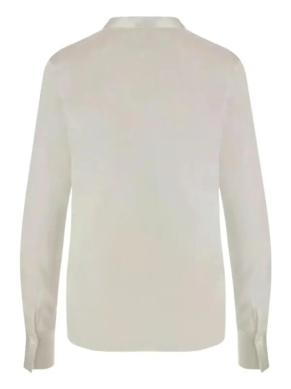 F.IT V-neck Silk Shirt - Neutrals