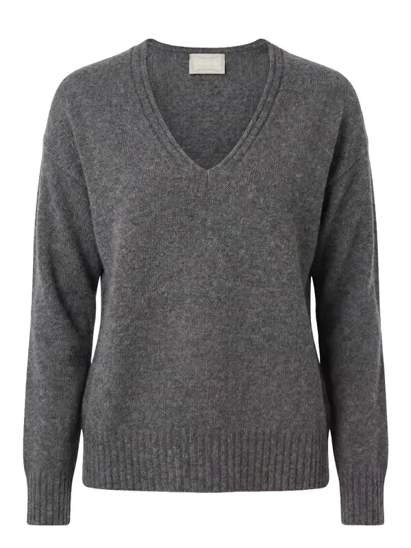 DRUMOHR V-neck Cashmere Sweater - Grey