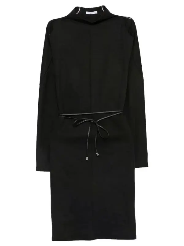 Patrizia Pepe Cut-out Shoulder Mini Dress - Black