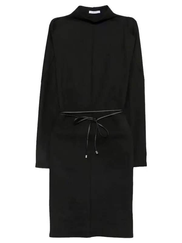 Patrizia Pepe Cut-out Shoulder Mini Dress - Black