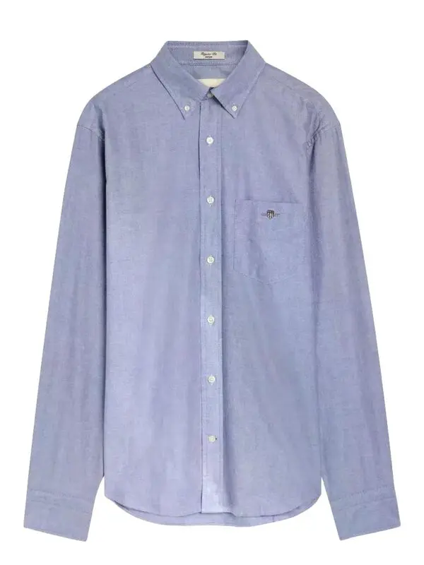 Gant Classic Oxford Logo-embroidered Button-down Shirt - Blue