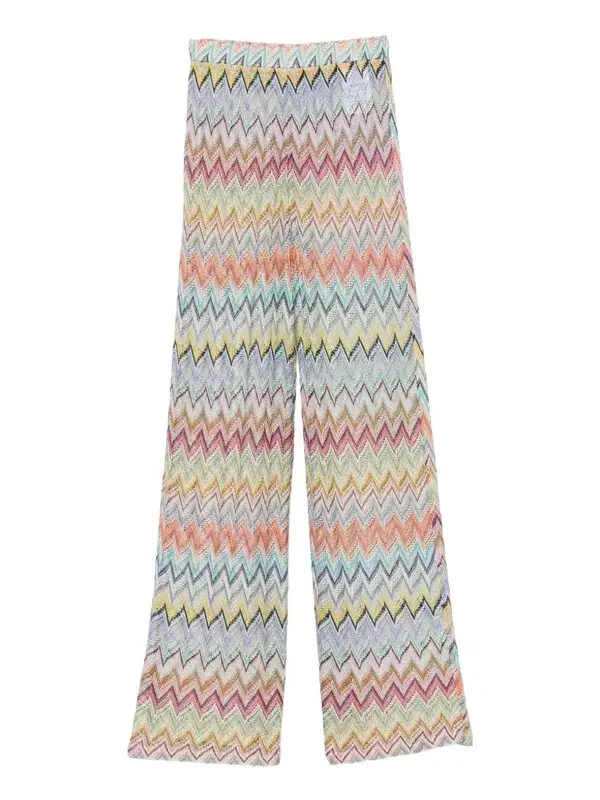 Missoni Lurex Wide Leg Trousers - Neutrals