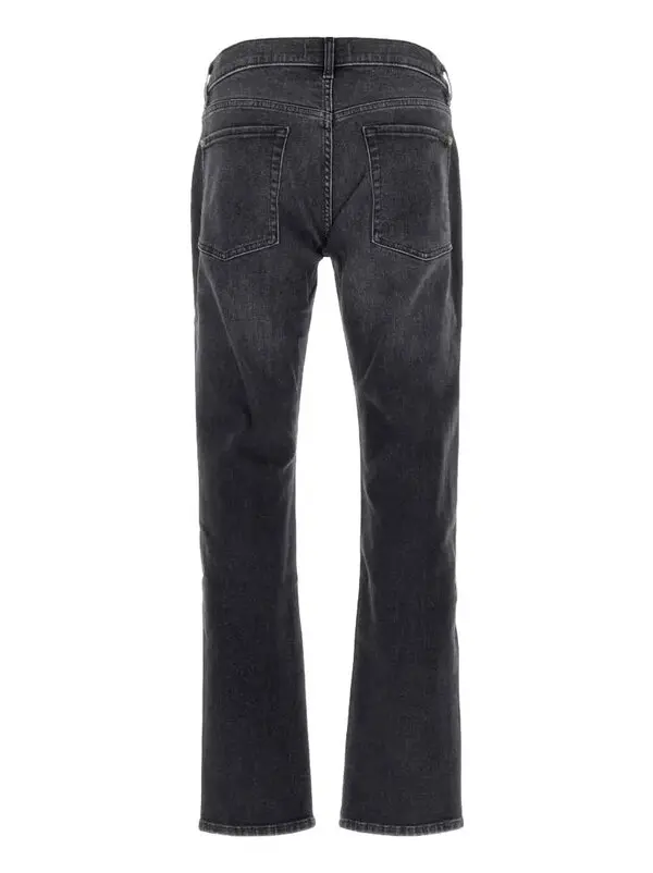 7 For All Mankind Straight-leg Jeans - Black