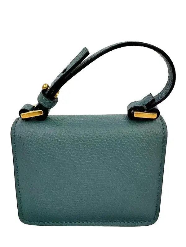 Valentino Garavani Mini Vlogo Chain Leather Pouch - Blue