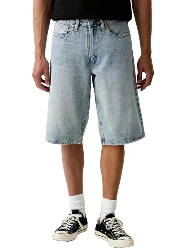 LEVI'S 470 Logo-patch Denim Shorts - Blue