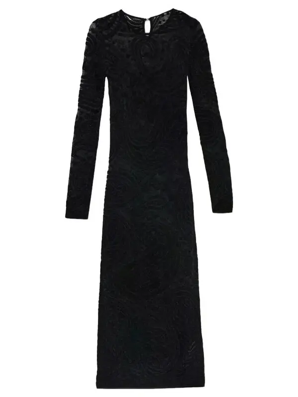 Etro Long Sleeve Paisley Dress - Black
