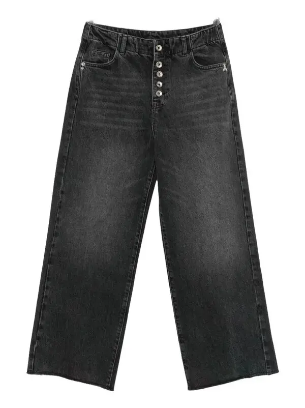 Patrizia Pepe Washed Raw-cut Jeans - Grey