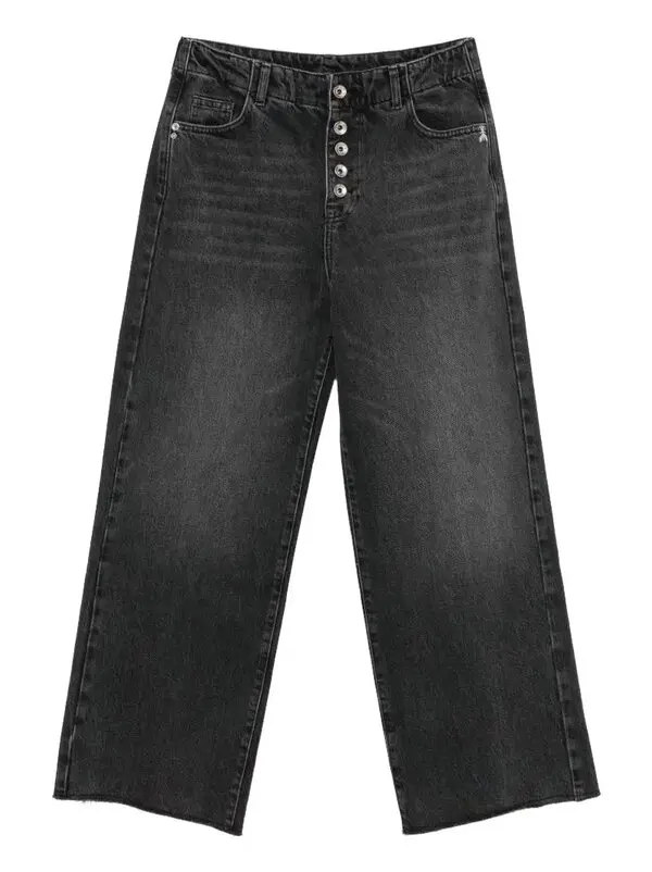 Patrizia Pepe Washed Raw-cut Jeans - Grey