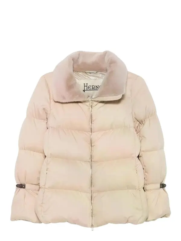 Herno Zip-up Puffer Jacket - Pink