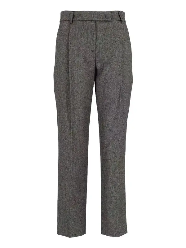 AL DUCA D’AOSTA 1902 Tapered Trousers With Pressed Crease - Grey
