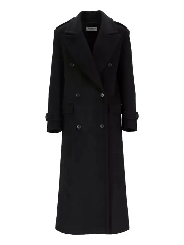 AL DUCA D’AOSTA 1902 Notched Lapel Double-breasted Coat - Black