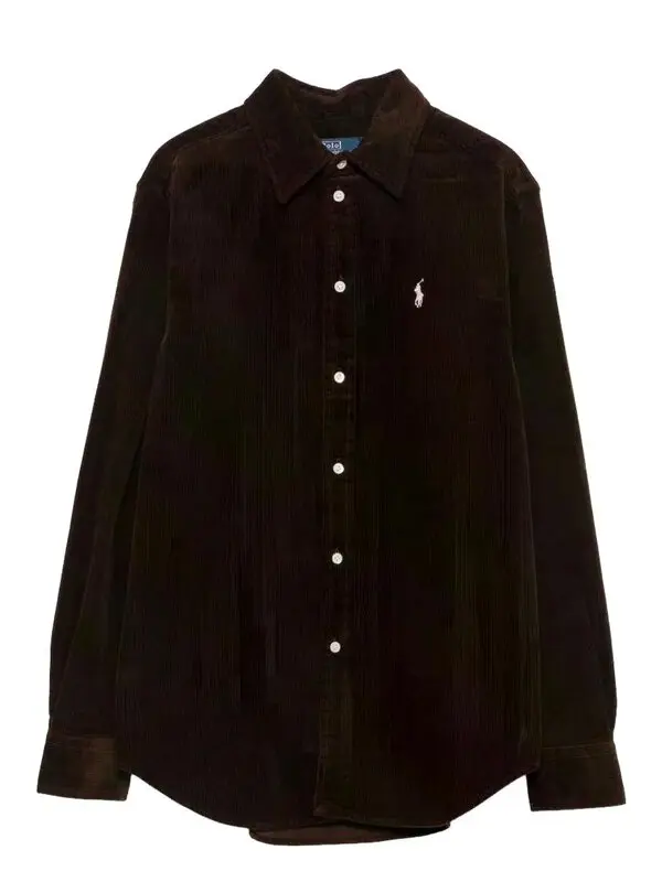 Polo Ralph Lauren Corduroy Embroidered Logo Shirt - Brown