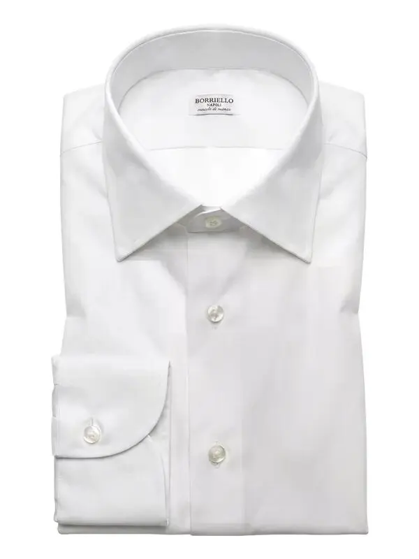 BORRIELLO NAPOLI Button-down Long-sleeve Shirt - White