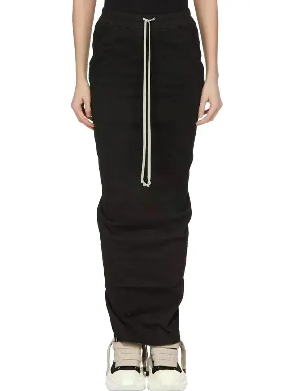 Rick Owens Pull On Pillar Skirt - Black