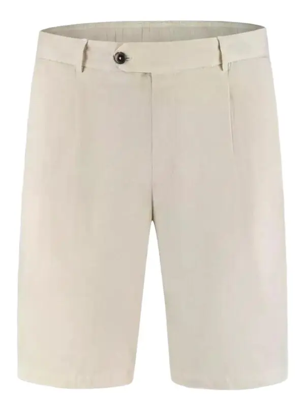 PT TORINO Pleated Belt-loop Shorts - Neutrals