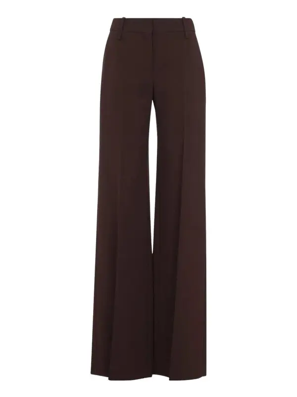 Ermanno Scervino Wide-leg Tailored High-waisted Trousers - Brown