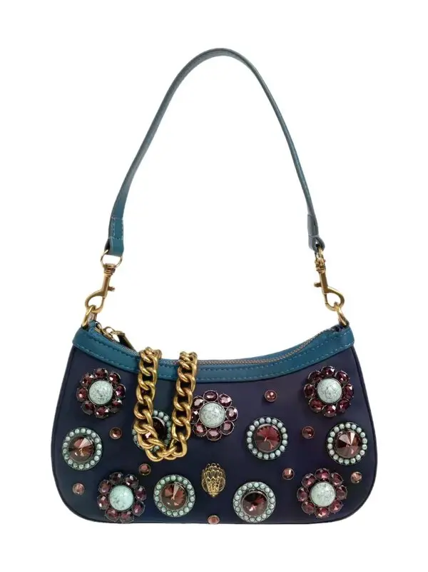 Kurt Geiger Sloane Gem-embellished Shoulder Bag - Blue