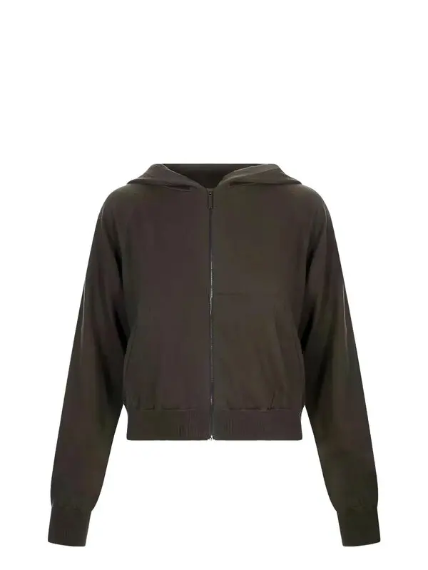 Max Mara Zip-up Knitted Hoodie - Brown