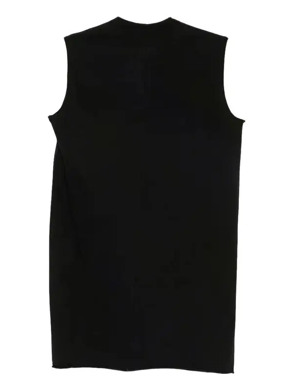 Rick Owens Crew Neck Sleeveless Tank Top - Black