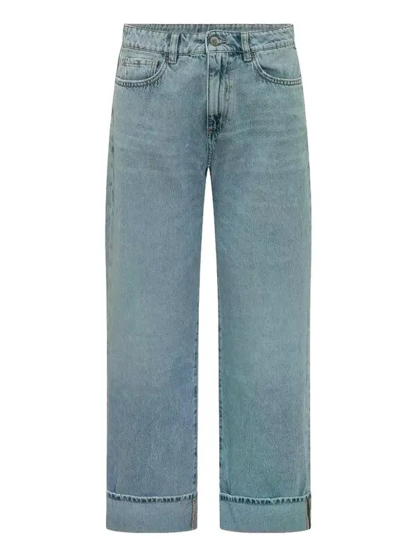 ICON DENIM LOS ANGELES Sky Tiny Turn-up Jeans - Blue