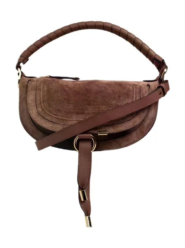 Chloé Mini Marcie Suede Tote Bag - Brown