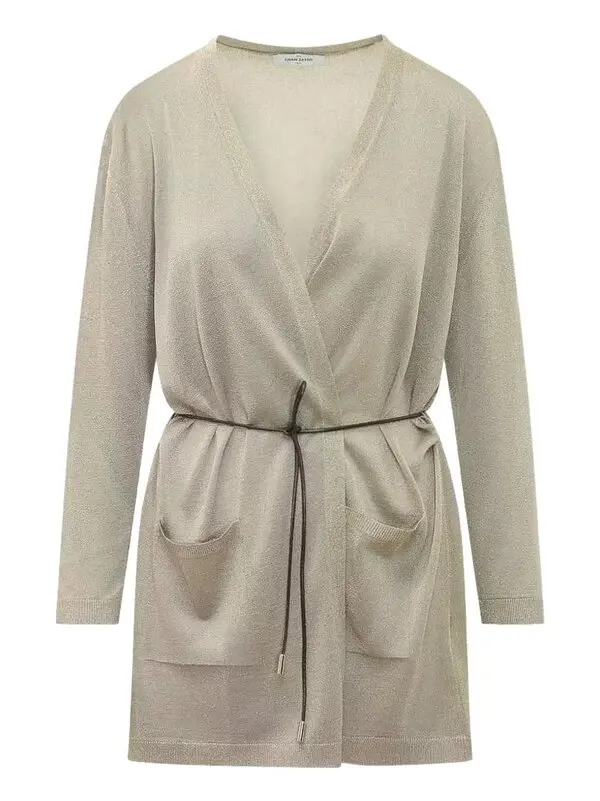 GRAN SASSO Belted Patch-pocket Cardigan - Neutrals