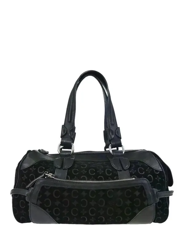 Celine Macadam Suede Travel Bag - Black