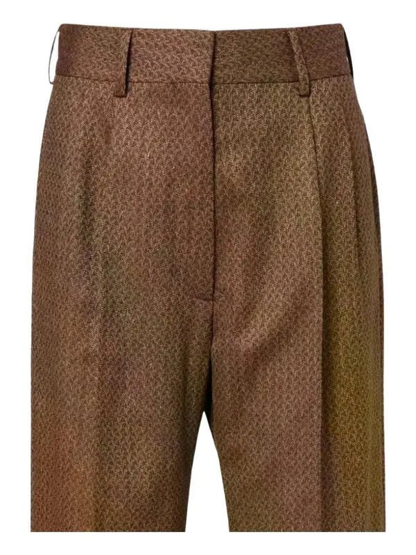 BLAZÉ MILANO Tailored Trousers - Brown