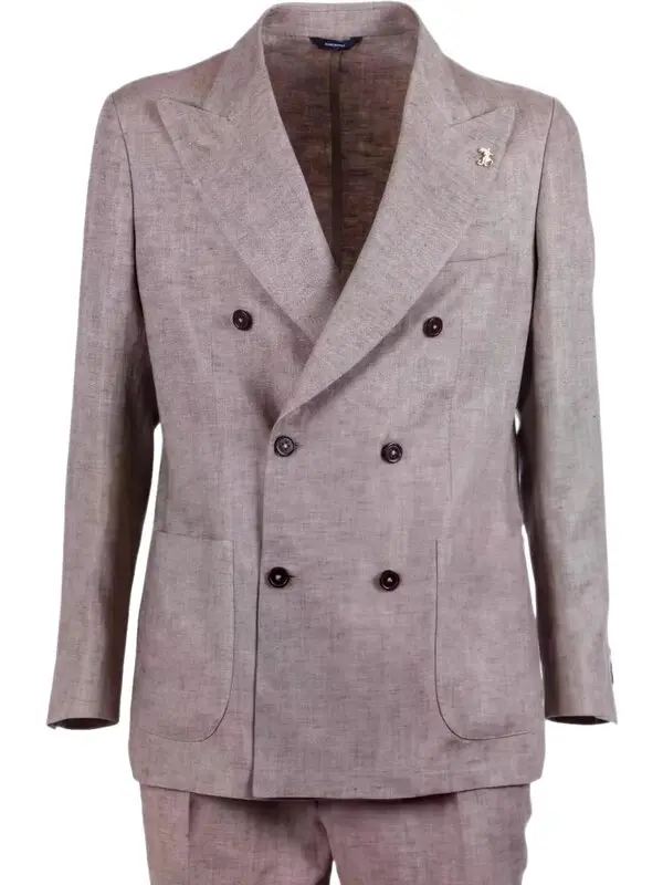 TOMBOLINI Zero Gravity Double-breasted Linen Suit - Pink
