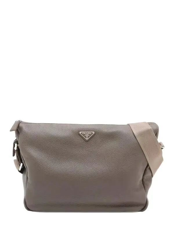Prada Vitello Daino Crossbody Bag - Grey