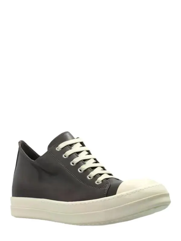 Rick Owens Low Leather Sneakers - Brown