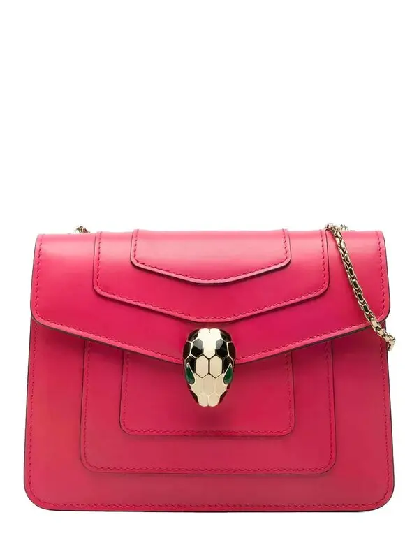 BVLGARI Serpenti Forever Chain Crossbody Bag - Pink