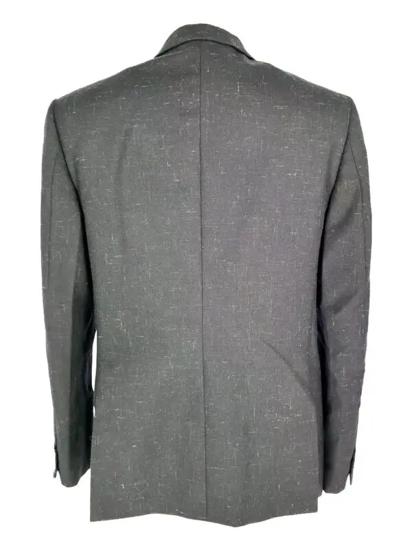 Bottega Veneta Single-breasted Wool Blazer - Grey
